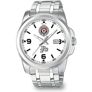 Ručni sat "Mali grb + PFC" FK Partizan Casio MTP-1314D