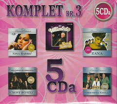 City Records komplet br. 3 - Nina Badrić, Kemal Monteno, Zana, Novi Fosili, Srebrna Krila [box-set, kartonsko pakovanje] (7x CD)