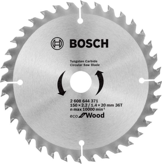 List kružne testere za drvo Ø150x2,2x20 /36z Bosch Eco for Wood (2608644371)