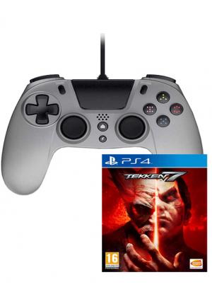 PS4 Wired Controller VX4 Titanium + Tekken 7