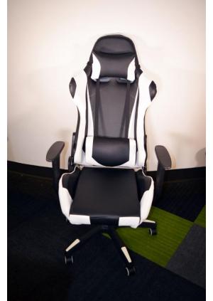 Gaming Chair e-Sport DS-057 Black/White (PU,PVC)
