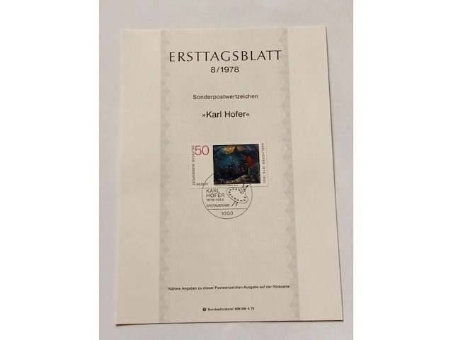 ETB Nemačka  - Karl Hofer - 1978.g