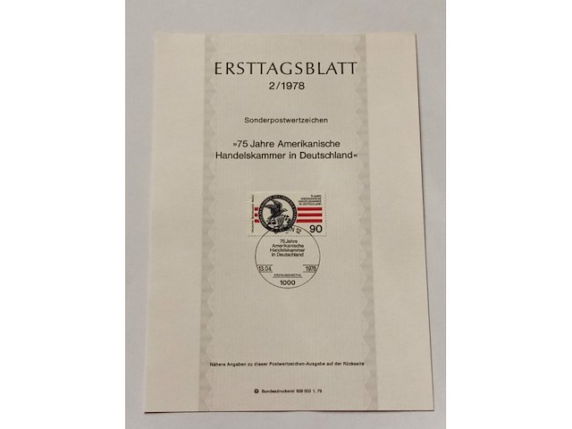 ETB Nemačka  - Amerika u Nemačkoj - 1978.g