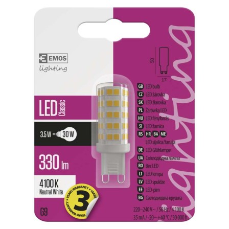 Led Sijalica Emos Classic Jc A++ 3.5W G9 Nw Zq9531