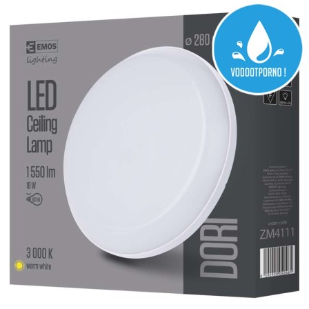 Led Panel Dori Okrugli 28X4.8cm Ip54/18W/Ww Zm4111