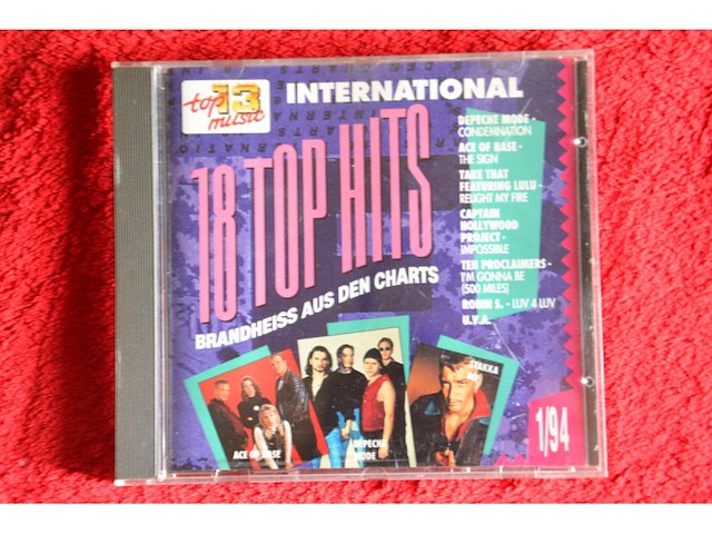 Various ‎– 18 Top Hits International 1/94 - original ✅