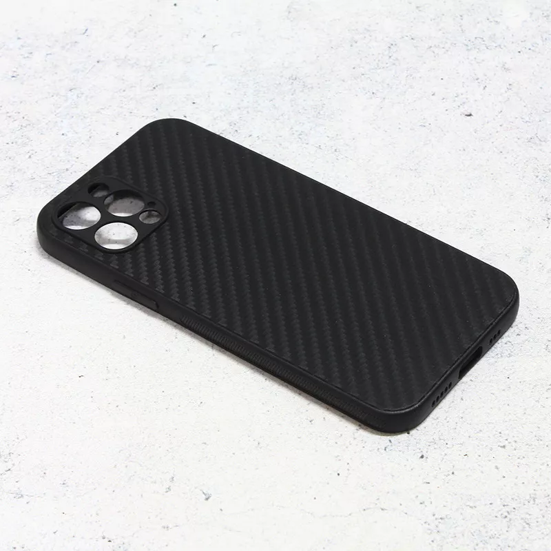 Maskica Carbon fiber za iPhone 12 Pro 6.1 crna