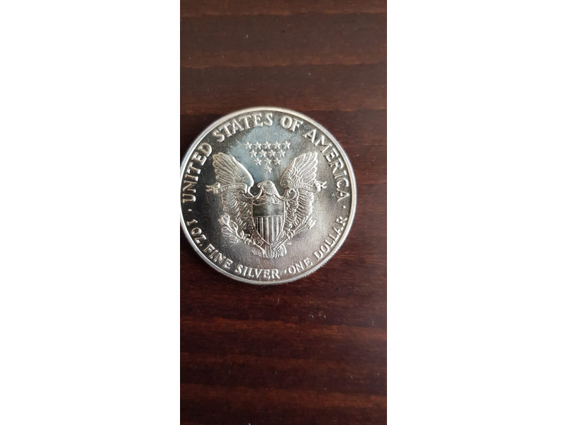 USA 1 Dollar 1987,Silver Eagle Liberty,Ag 999,9/1000,1