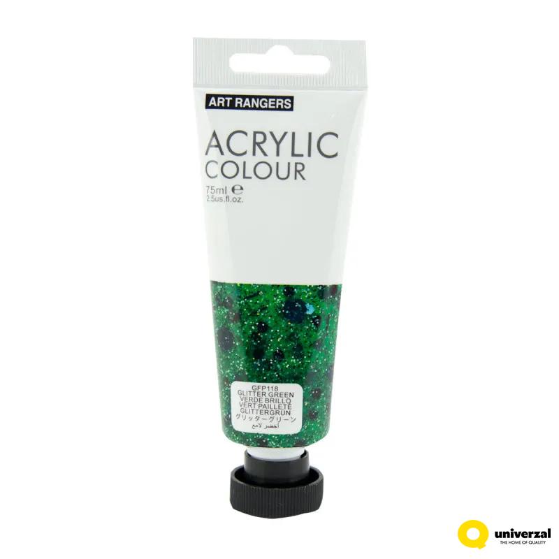 BOJA AKRILNA 75ML GREEN GLITTER GFP118 ART RANGER