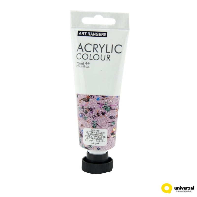 BOJA AKRILNA 75ML SILVER GLITTER GFP119 ART RANGER