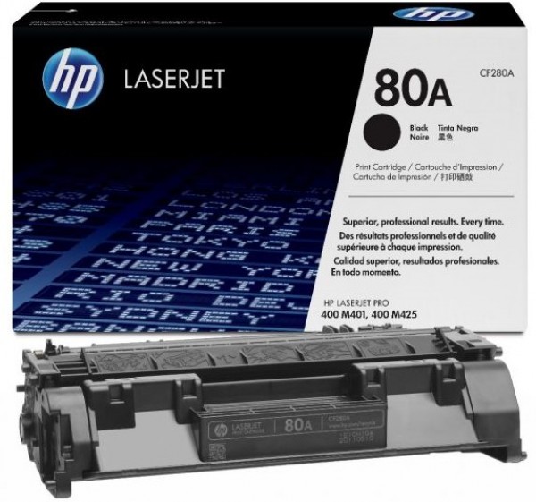 HP 80A Black Original LaserJet Toner Cartridge' ( 'CF280A' )