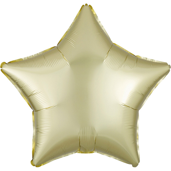 3992301
18″ Foil Satin Luxe Pastel Yellow Star