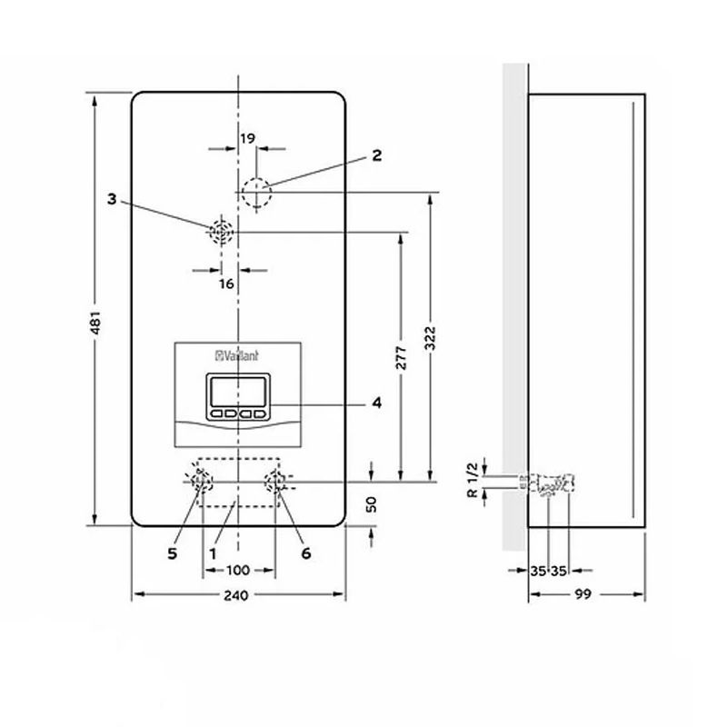 Vaillant protočni bojler Exclusive VED E 18/8 E INT 0010023754