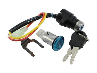 Kontakt brava sa ključem za elektro bicikl (sa 2 kabla)