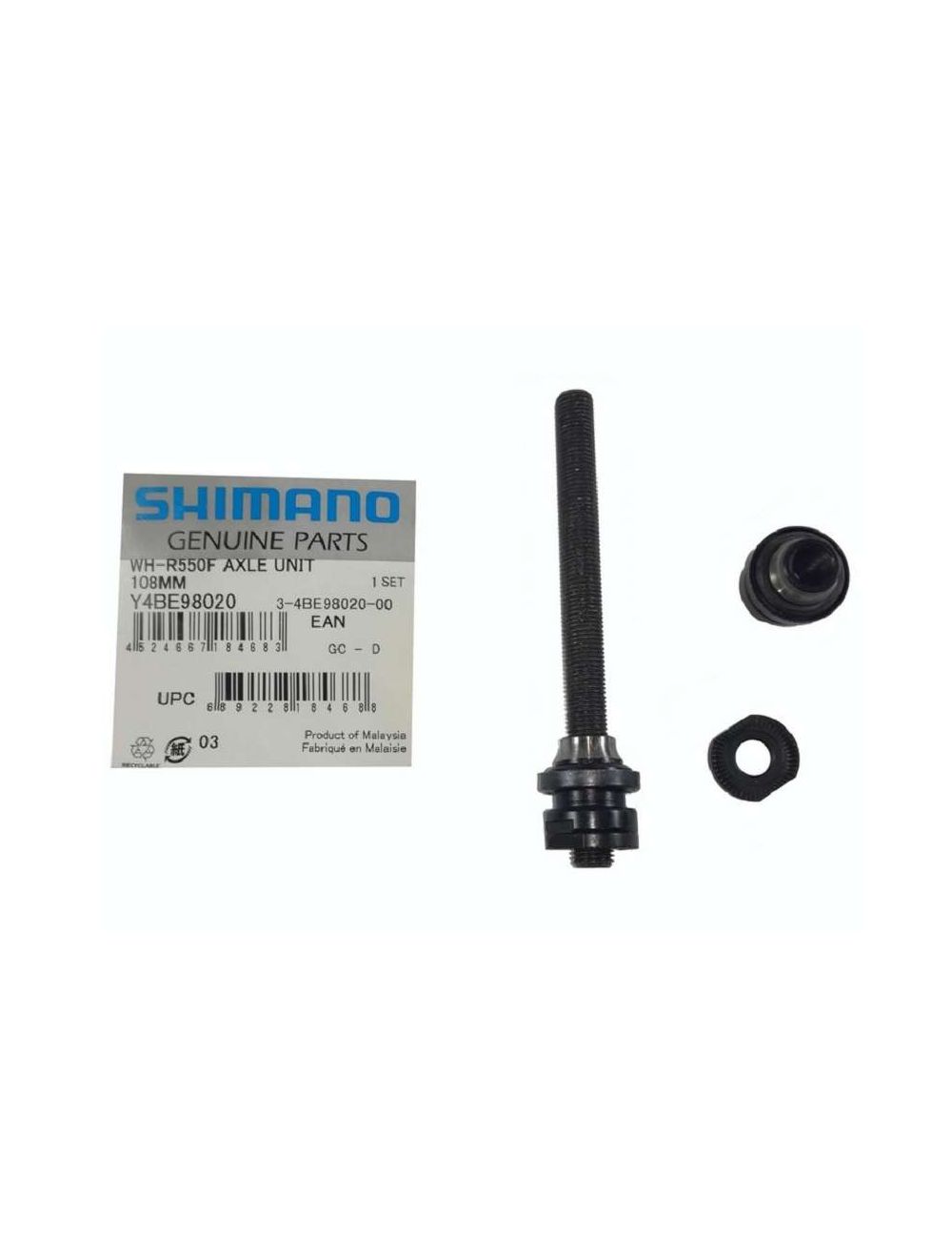 Osovina Shimano WH-R550-F complete 108 mm 4-1/4"