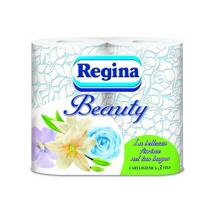 Toalet papir troslojna rolna Regina beauty 10/1