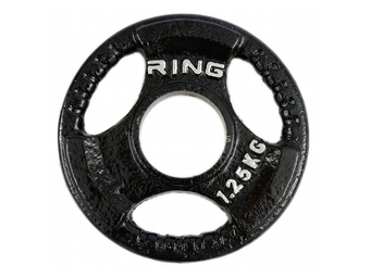 Olimpijski tegovi liveni sa hvatom 1x 1,25kg Ring RX PL14-1,25