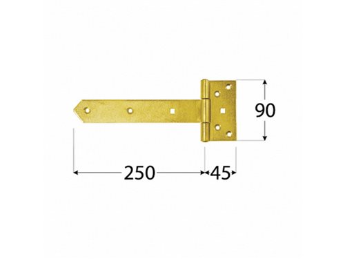 ZB250 Šarka za kapiju 250x45x90x3.0