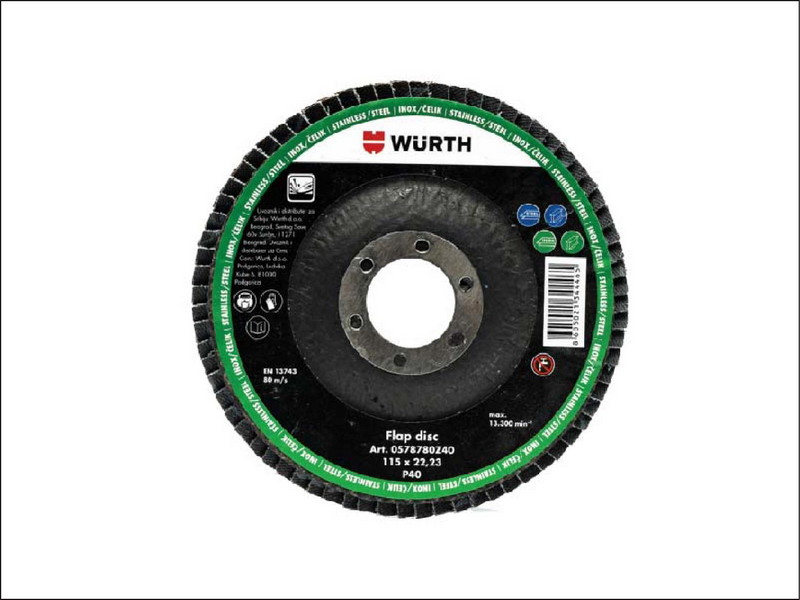 Lamelni disk ZN WURTH 115X22 G60