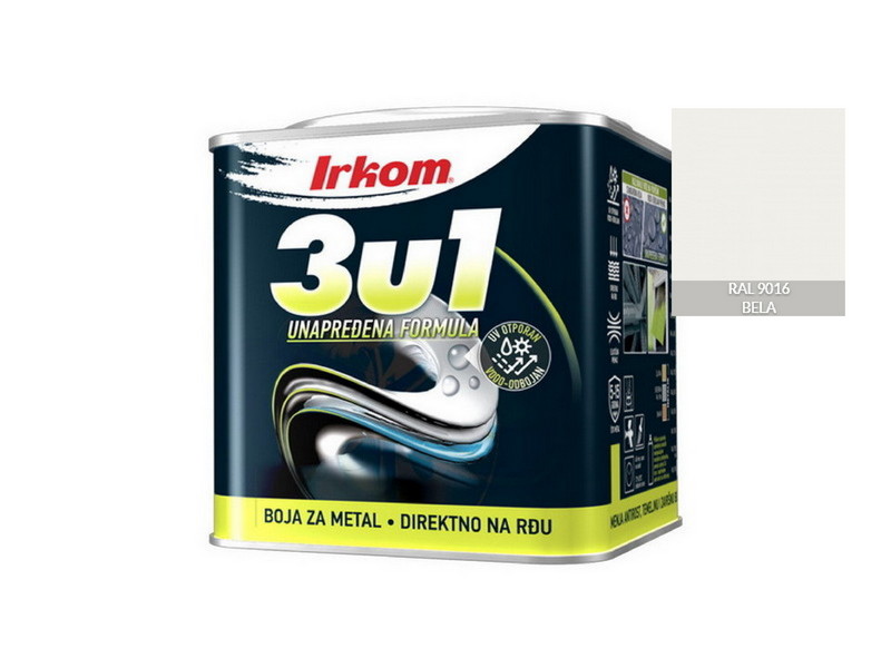 IRKOM 3u1 beli ral 9016 1kg