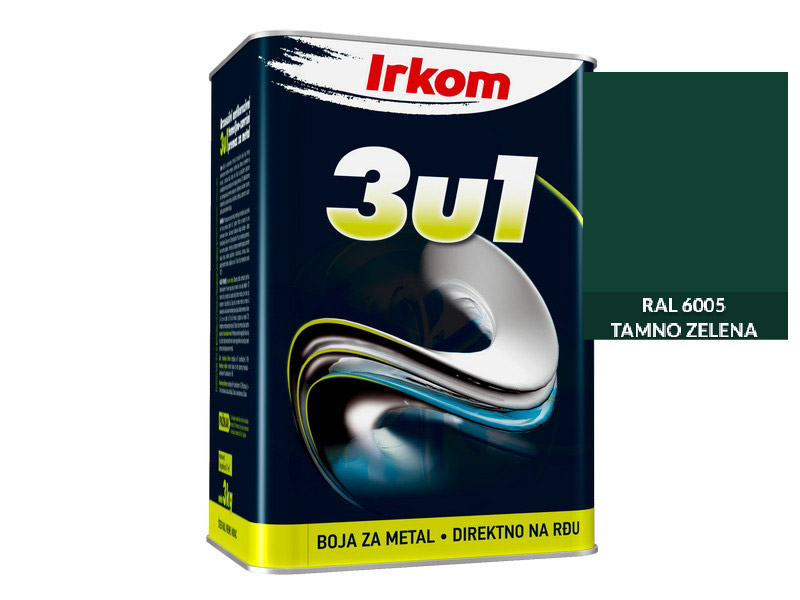 IRKOM 3u1 tamno zeleni ral 6005 3kg