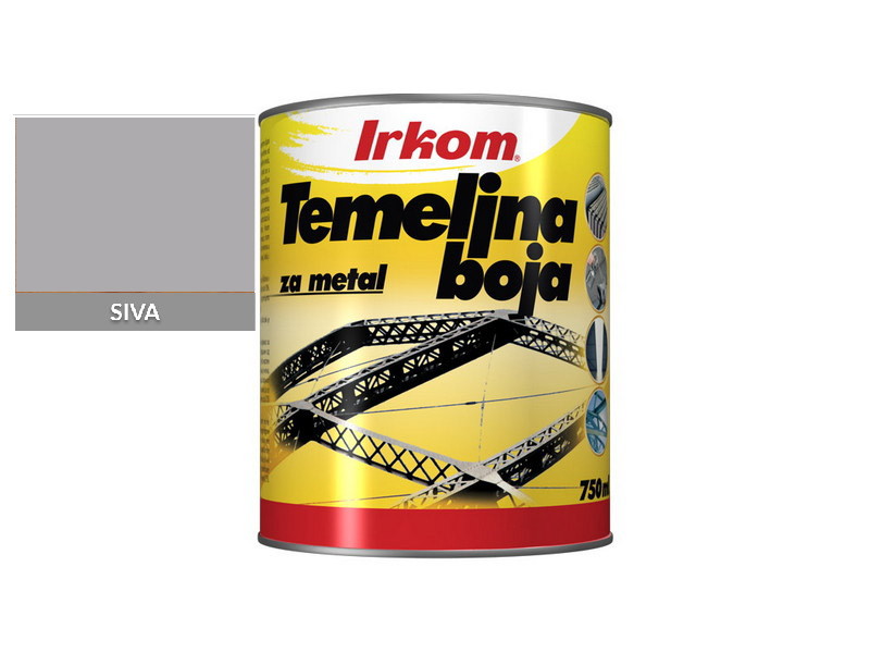 IRKOM TEMELJNA BOJA SIVA 750ML