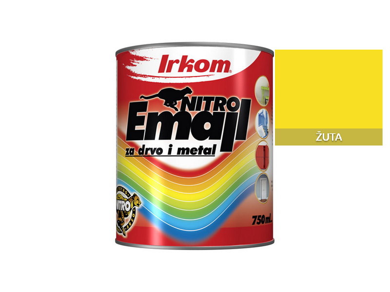 IRKOM nitro emajl ŽUTI 750ml