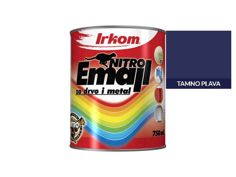 IRKOM nitro emajl TAMNO PLAVI 750ml