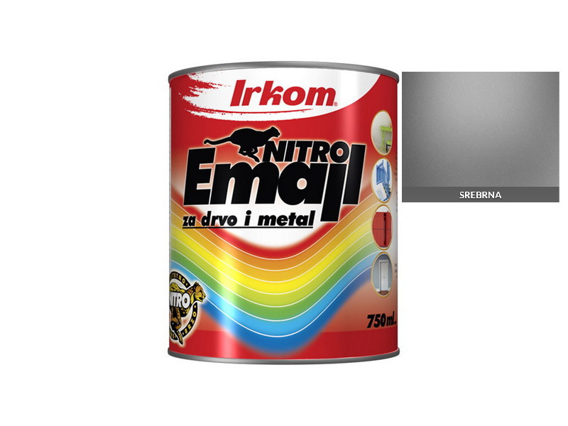 IRKOM NITRO EMAJL SREBRO 750ML