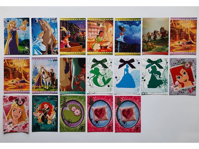 Disney Princess Panini kartice 19 kom