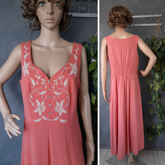 Bonprix koralna haljina XL