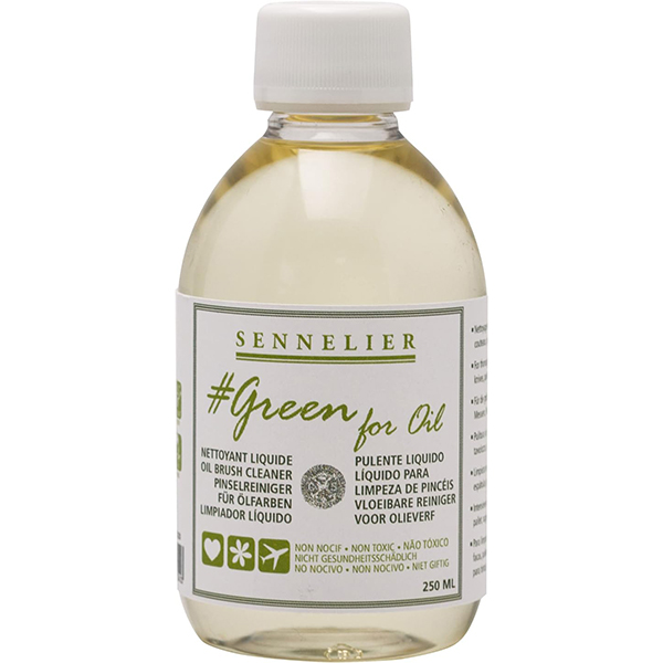 Sennelier Oil Brush Cleaner 100ml - GREEN FOR OIL