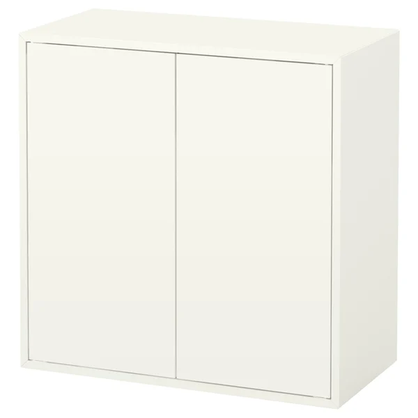 Ormarić s 2 vrata i 1 policom, bela, 70x35x70 cm