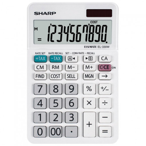 Kalkulator komercijalni 10mesta Sharp EL-330W beli