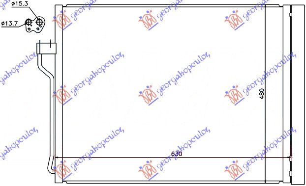 HLAD.KLIME BENZ(59.5x48) T.VALEO (& GT/