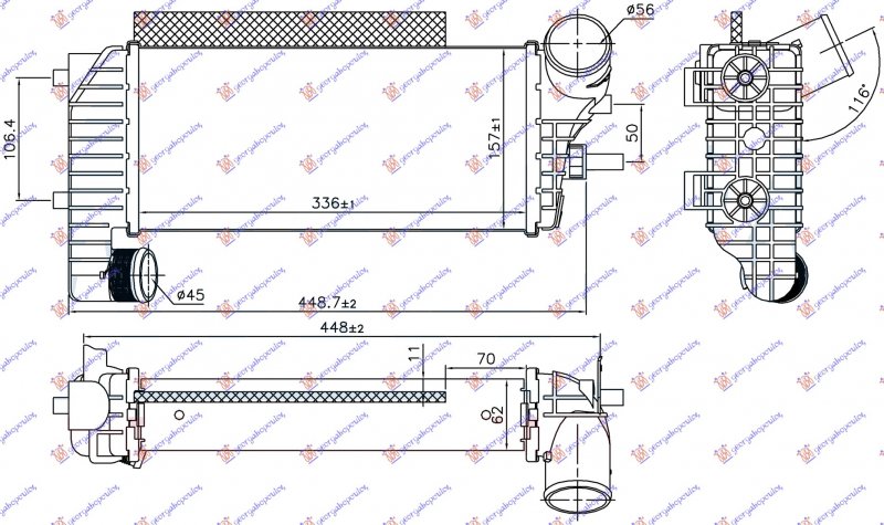 HLAD.INTERCOOLER 1.5-1.6 TDCI/ECOnetic