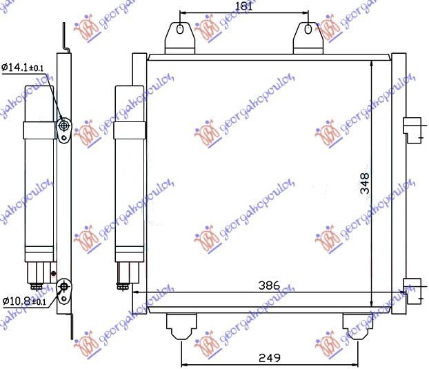 HLAD KLIME 1.0 i-12V 1.4 HDi (35x36x16)