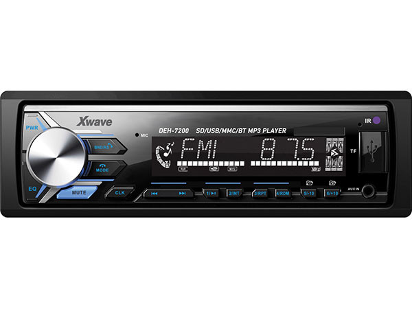 Auto MP3 plejer, FM Radio, Bluetooth, USB front, SD/MMC, AUX, RDS, 4x40W