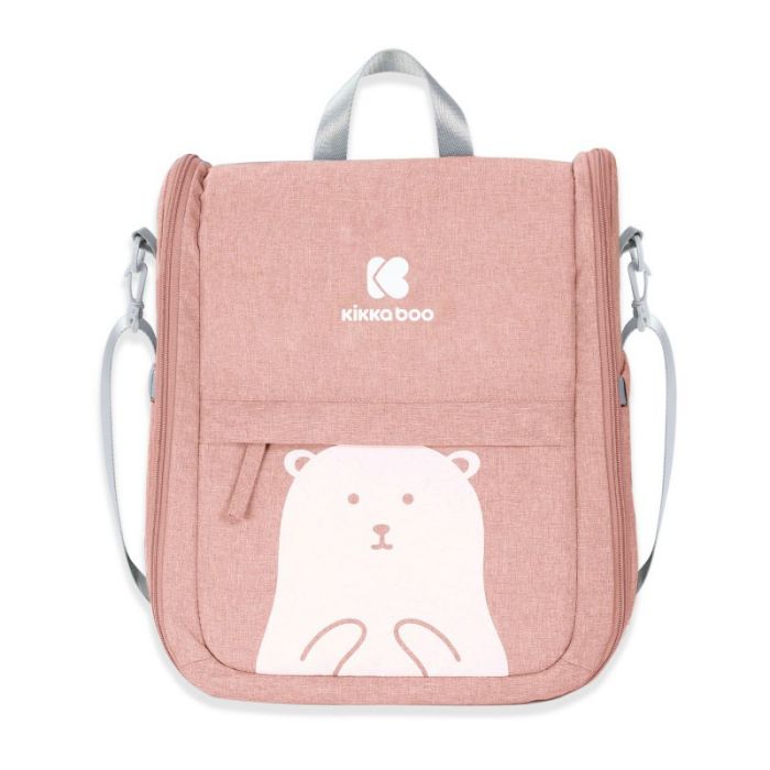 Kikka Boo Torba za mame sa putnim krevetićem 2in1 Bear Pink