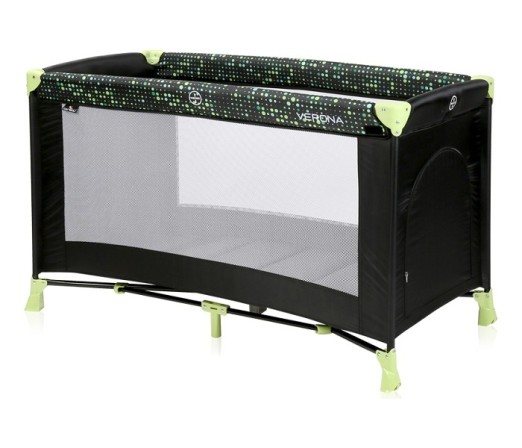 LORELLI PRENOSIVI KREVET VERONA 1 NIVO BLACK&GREEN DOTS (2020)