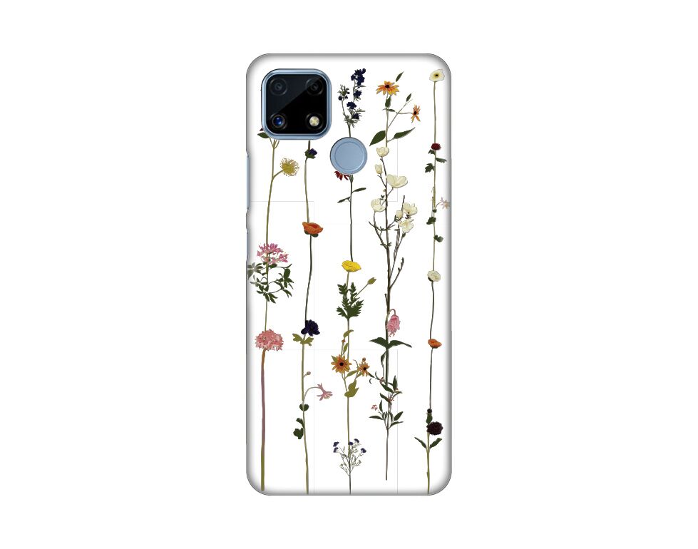 Silikonska futrola PRINT Skin - Realme C25 Flower