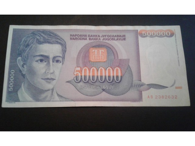 500.000 DINARA iz 1993. god.