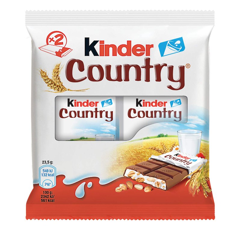 Kinder mini bar country t2 47g kinder