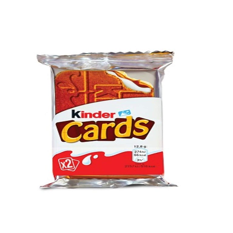 Kinder vafl cards 25.6g ferrero kinder