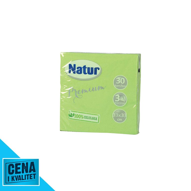 Natur Premium salvete natur premium green apple 33x33 3sl 30/1 natur premium