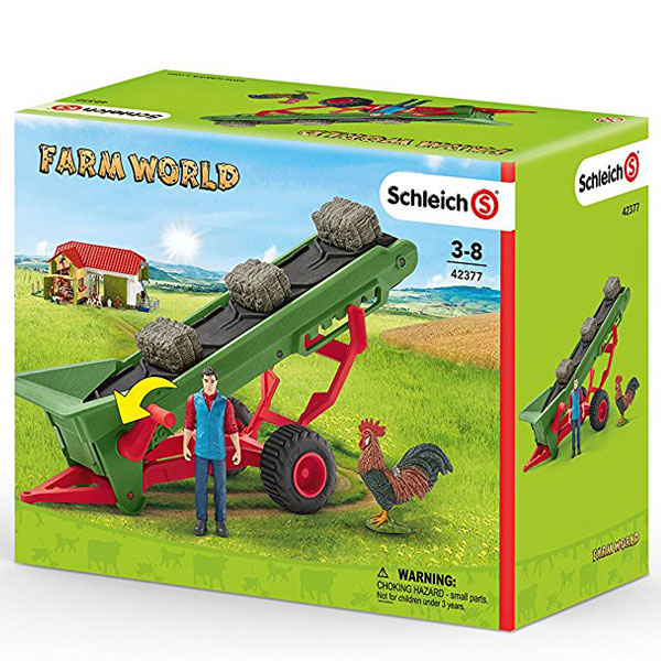 Schleich set Pokretna traka za seme sa farmerom 42377