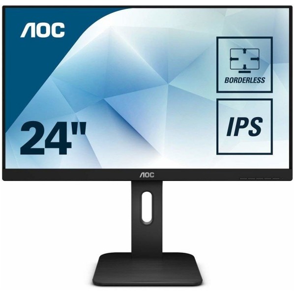 AOC Monitor LED 24P1 PRO (23.8'', 16:9, 1920x1080, IPS, 250 cdm˛, 1000:1, 50M:1, 5 ms, 178178°, VGA, DP, HDMI, DVI, 4 x USB 3.0, Audio OUT,