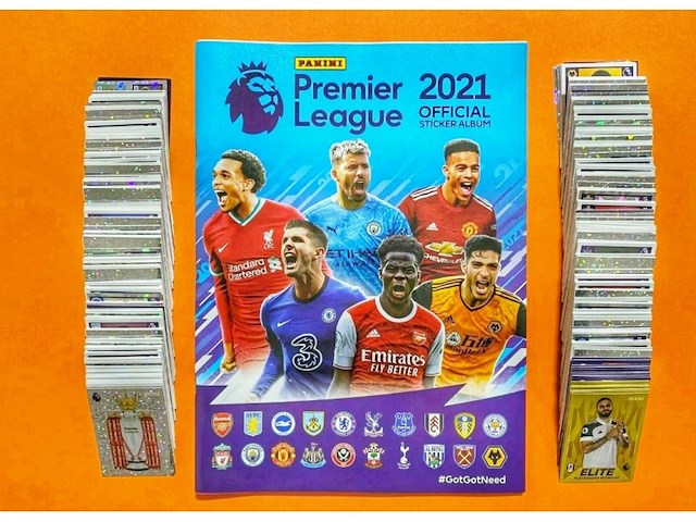Premier liga 2021 kompletan set i prazan album sa slika