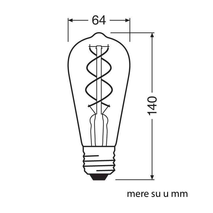 LED filament sijalica toplo bela 4W OSRAM