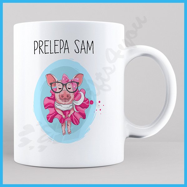 Prelepa sam poklon šolja